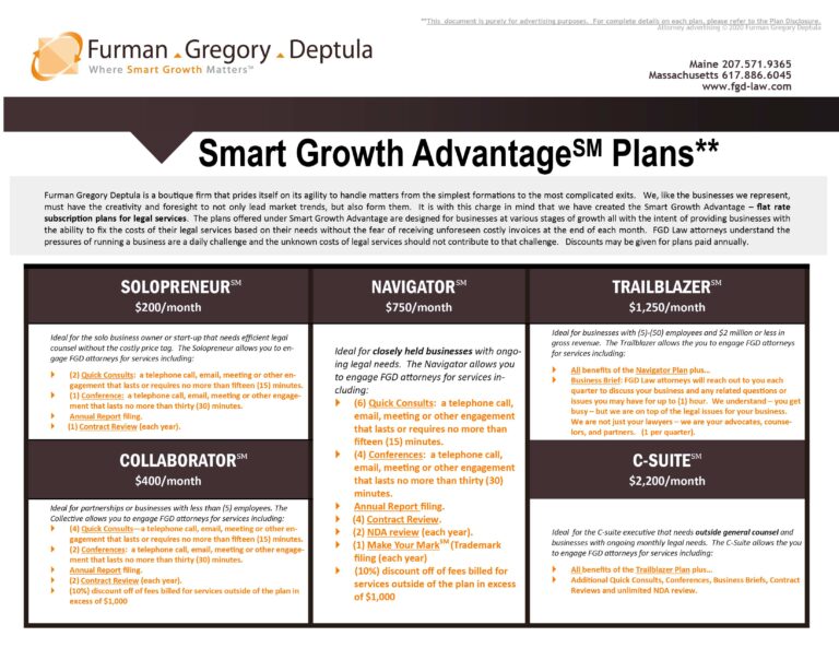 Smart Growth Advantage Plans | Business Attorneys in Boston